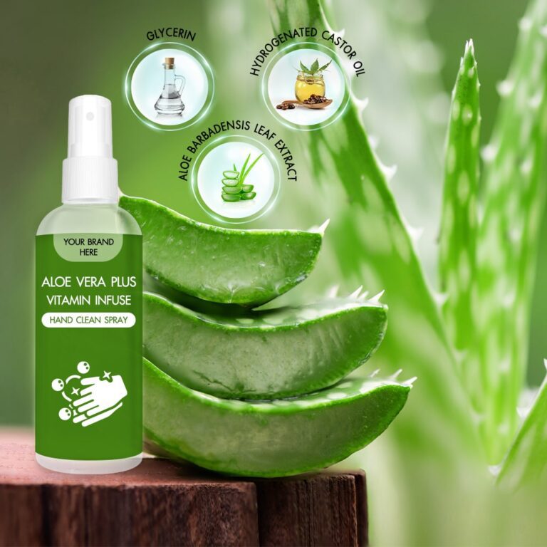 ALOE VERA PLUS VITAMIN INFUSE HAND CLEAN SPRAY - Private Label & OEM ...