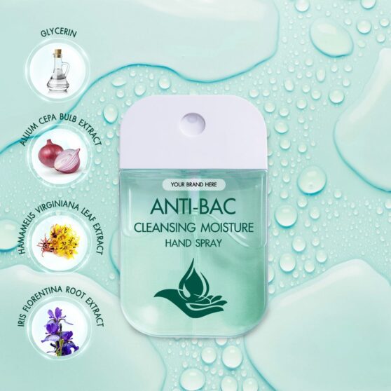 Anti-bac Cleansing Moisture Hand Spray - Private Label & OEM Services