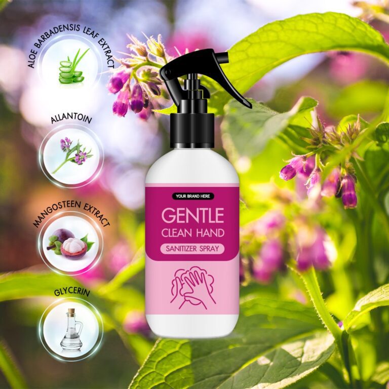 Gentle Clean Hand Sanitizer Spray - Private Label & OEM Services