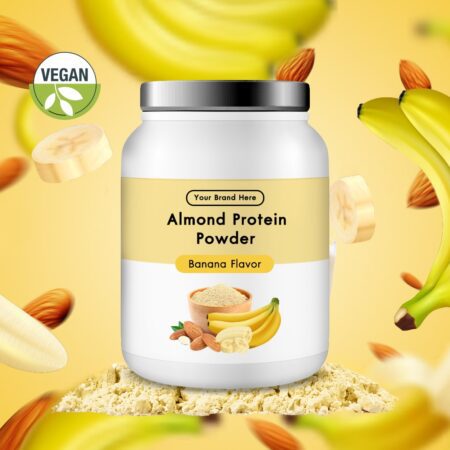 Almond Protein Powder Banana Flavor - Private Label & OEM Services