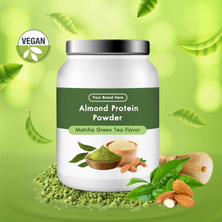 Almond Protein Powder Matcha Green Tea Flavor - บริการสร้างแบรนด์และการ ...